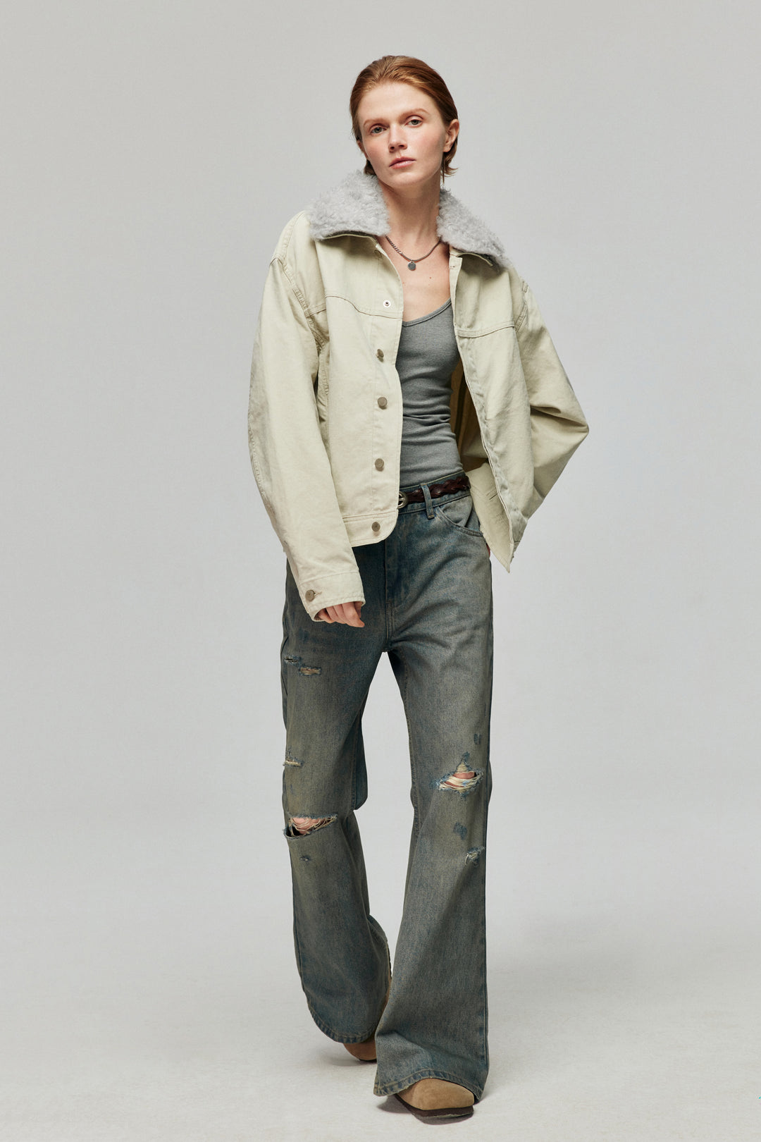 SIMPLE PROJECT DAMAGED BELL-BOTTOM PANTS – Remold Lab
